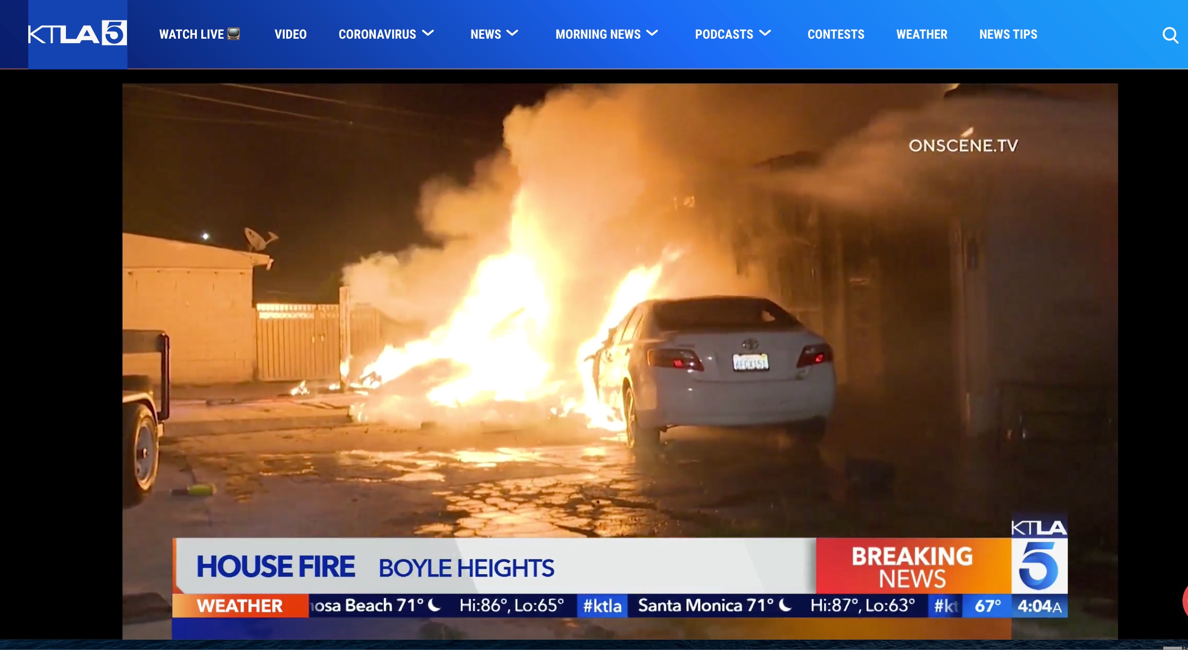 Early morning fire destroys abandoned Boyle Heights home | Boyle ...