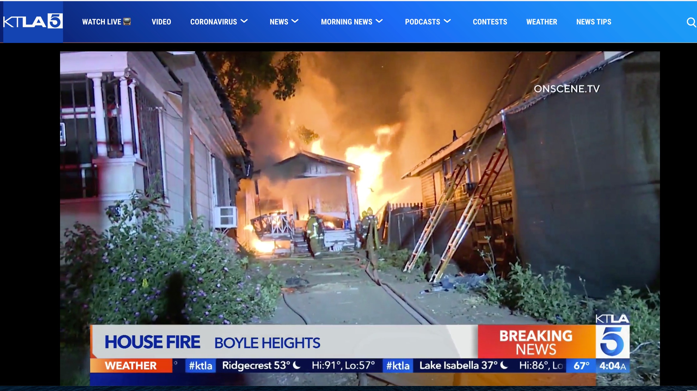 Early morning fire destroys abandoned Boyle Heights home | Boyle ...