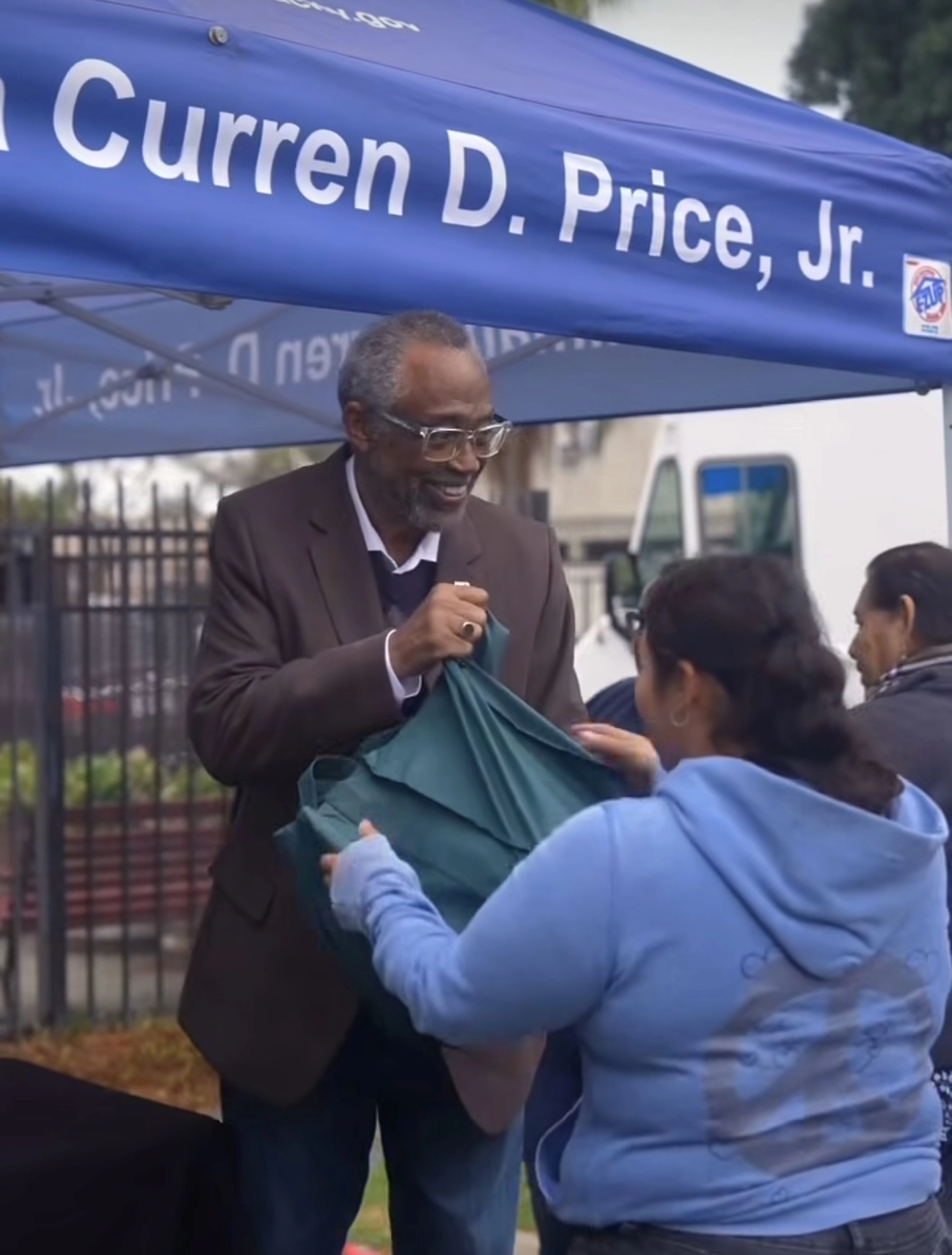 LA City Councilmember Curren Price Jr. faints during a Black History ...