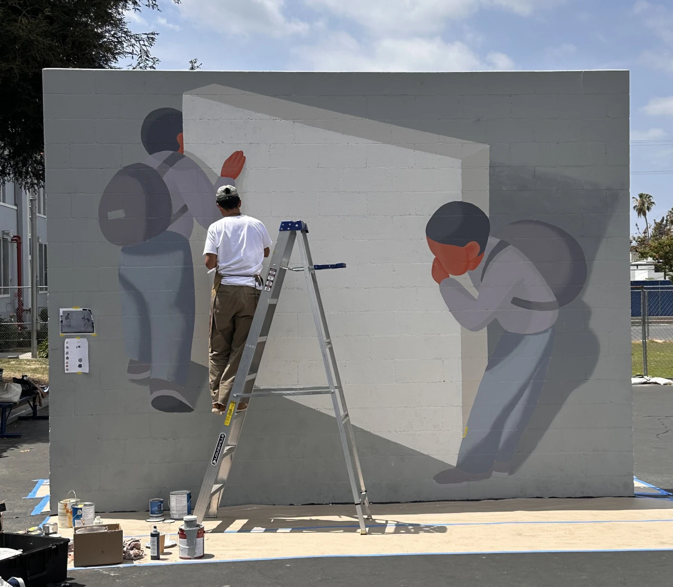 A band of artists skips the gallery to paint murals at LA schools